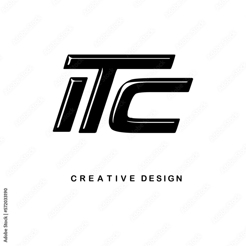 ITZ letter logo design. ITZ letter on white background. ITZ minimalist ...