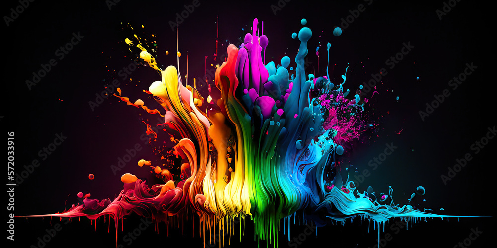 RGB full HD wallpaper for phone screen concept. Ai Generative Stock ...