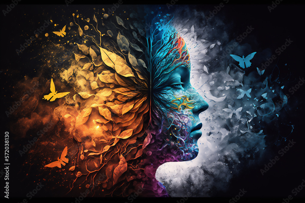 Brain mind way soul and hope concept art, illustration, surreal mystery ...