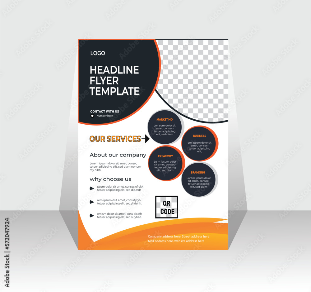 Modern flyer design for advertising promotion and growth company ...