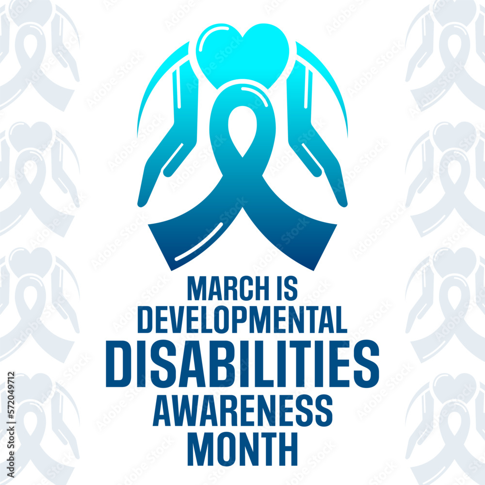 March is Developmental Disabilities Awareness Month. Vector ...
