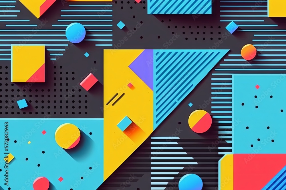 Fondo formas abstractas inspiración 90s, aesthetic, vaporwave, creado ...