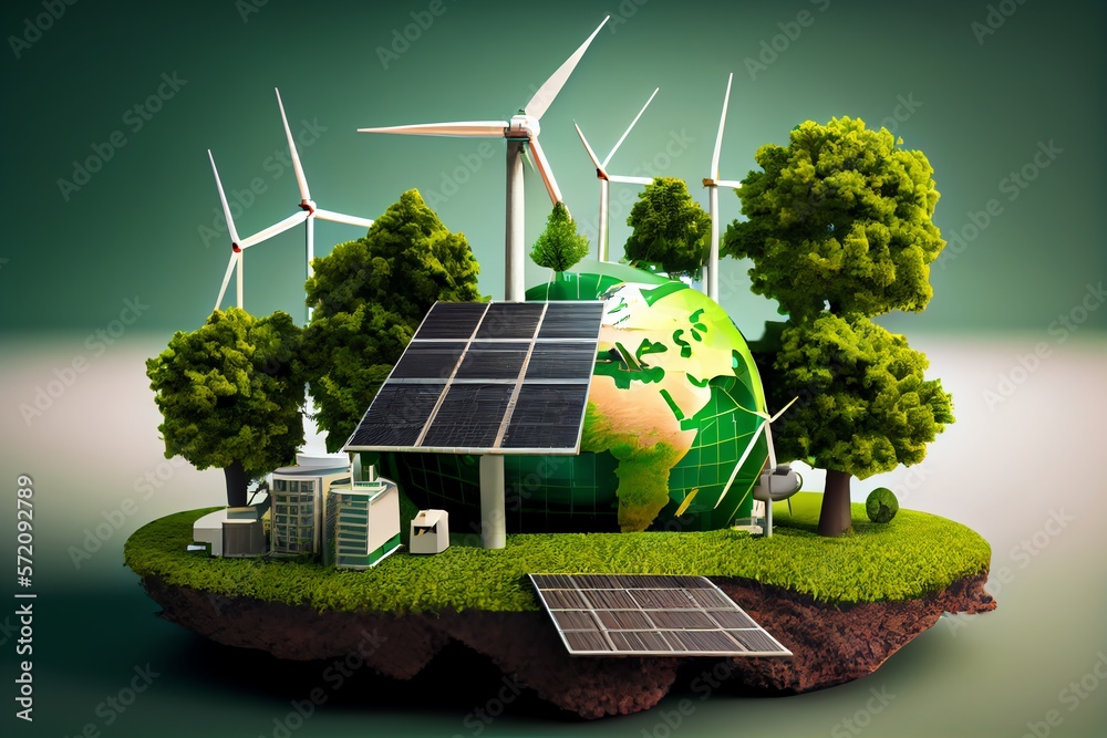 ESG, green energy, sustainable industry. Environmental, Social, and ...