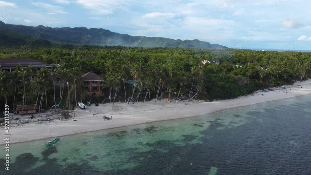 Beach on Bohol Island in Philippines is one of most popular tourist ...