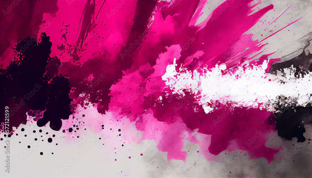 Magenta Grey abstract background watercolour oil-paint powder-paint ...