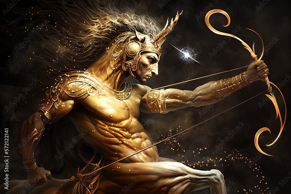 Backdrop of sacred zodiac Sagittarius symbols, astrology, alchemy ... Backdrop of sacred zodiac Sagittarius symbols, astrology, alchemy ...