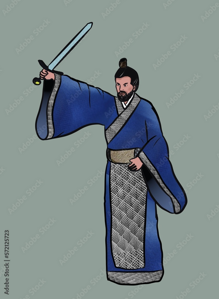 Ancient China,Three Kingdoms Period Historical Figure, Cao cao Stock ...