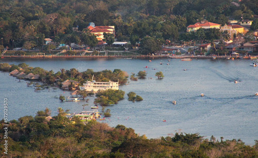 Vista panorâmica de Alter do Chão, região turistica na amazônia ...