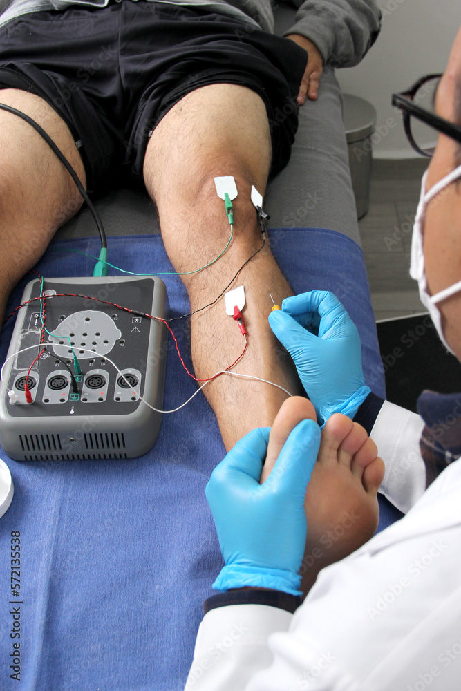 Electromyography in the lower limbs, graphic recording technique of the ... Electromyography in the lower limbs, graphic recording technique of the ...