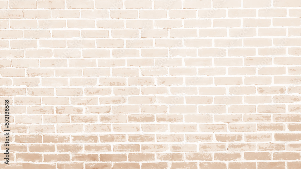 Light brown brick wall abstract background. Texture of bricks. Vector ...