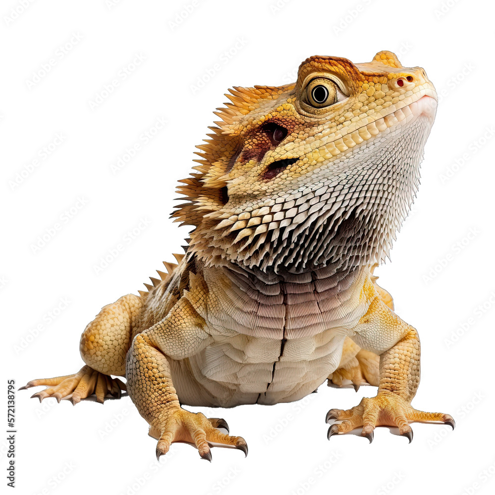 Cute Animation Cartoon Character Animal Bearded Dragon Design Elements ...