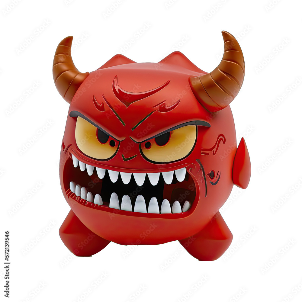 Cute Baby, Toddler, Kid Toy Devil emoticon Character Design Elements ...