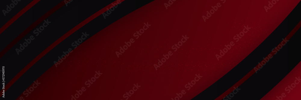 Vector Illustration of Dramatic Dark Red and Black Banner Background ...