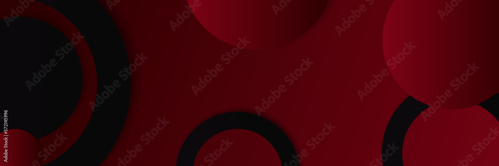 Vector Illustration of Dramatic Dark Red and Black Banner Background ...
