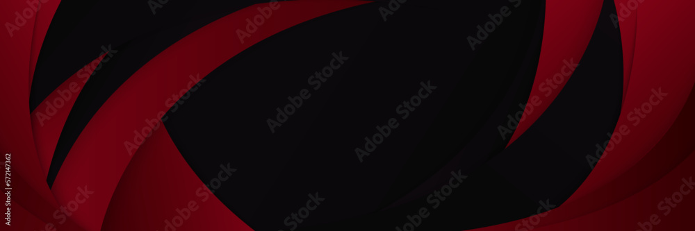 Vector Illustration of Dramatic Dark Red and Black Banner Background ...