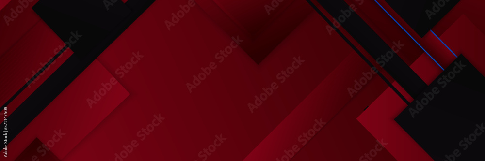 Vector Illustration of Dramatic Dark Red and Black Banner Background ...