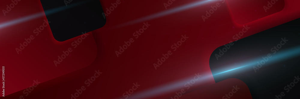 Vector Illustration of Dramatic Dark Red and Black Banner Background ...