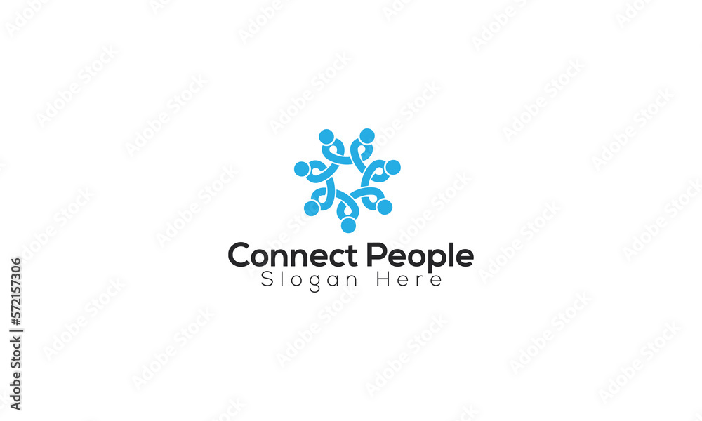 Connect People Logo Design, Minimal Community, Network, Unity ...