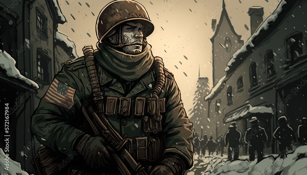 Battle in the Frozen Wasteland AI Generated Warfare Brings Soldiers ...