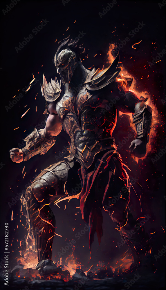 illustration of Ares. Ancient Greek God Ares, god of war, the spirit of ...