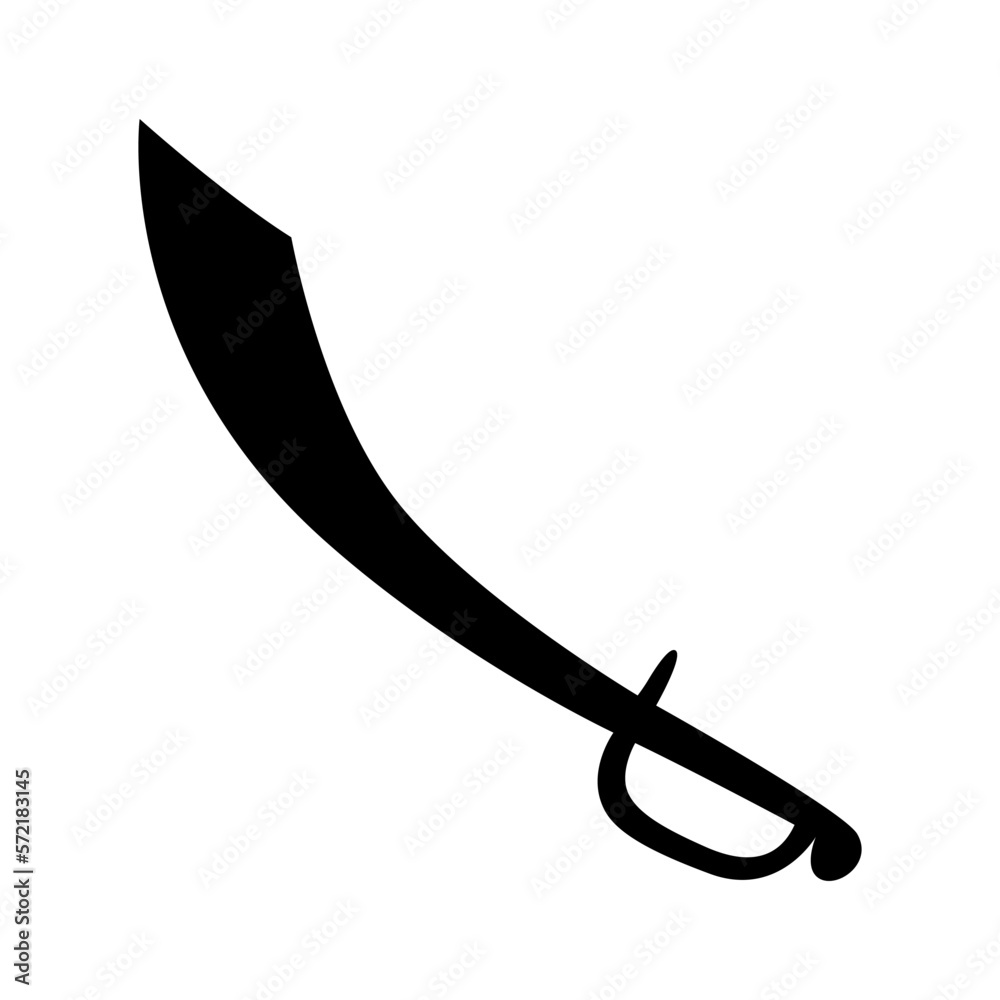 arabic sword illustration. middle eastern army weapons Islamic sword ...