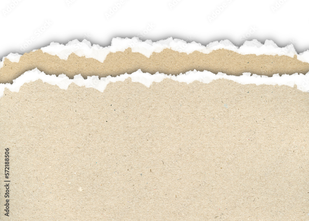 realistic torn paper border isolated on transparent background Stock ...