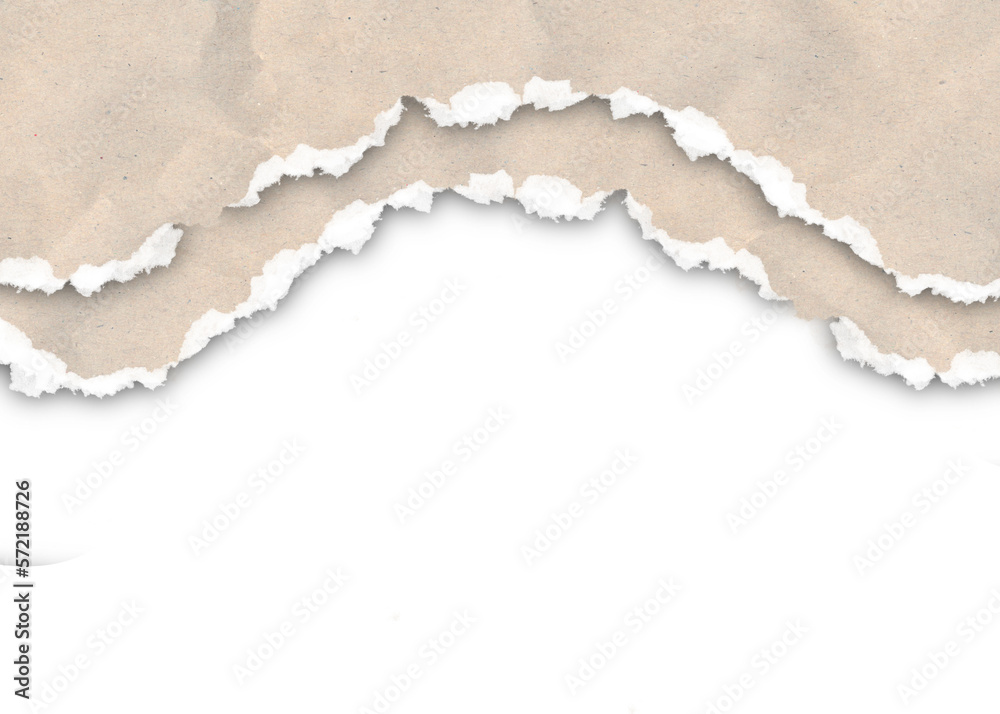 realistic torn paper isolated on transparent background Stock ...