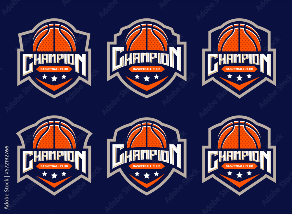 Basketball logo vector collection, emblem set collections. Basketball ...