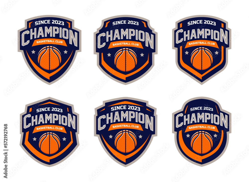 Basketball logo vector collection, emblem set collections. Basketball ...