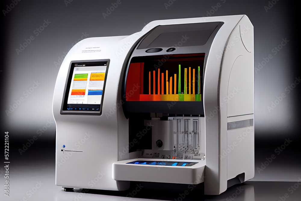 Biochemistry Analyzer. Generative Ai Stock Illustration | Adobe Stock