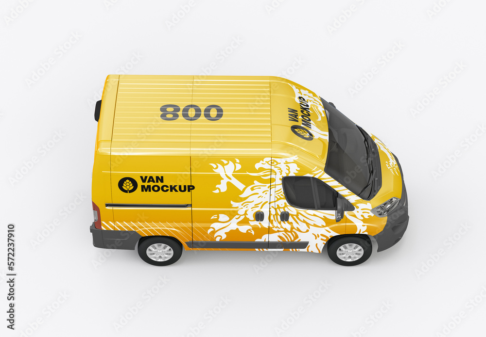 Panel Van Mockup Stock Template | Adobe Stock