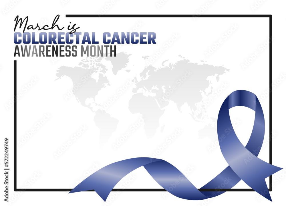 vector graphic of colorectal cancer awareness month good for colorectal ...