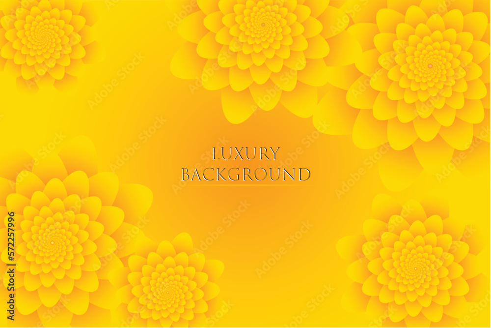 Abstract gradient floral background with flower vector art for coloring ...