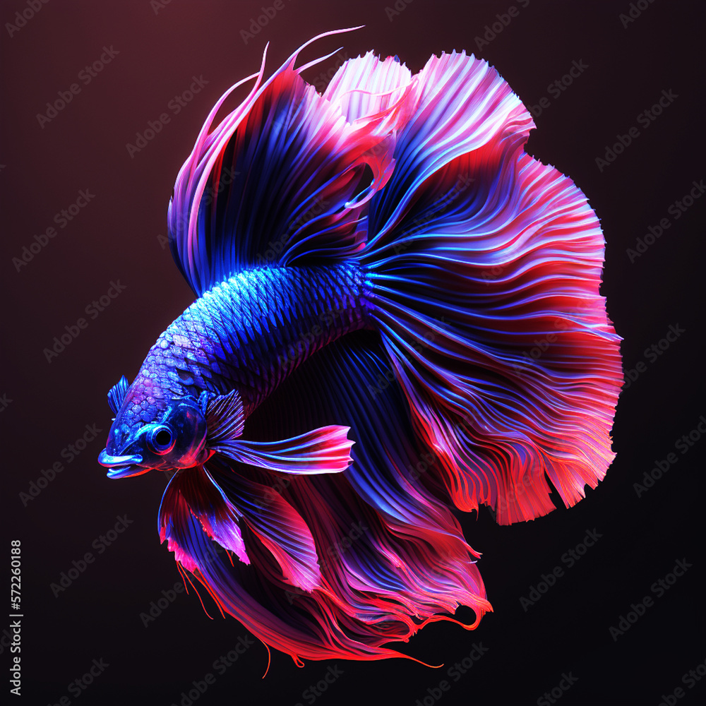 Dark Purple Betta Fish