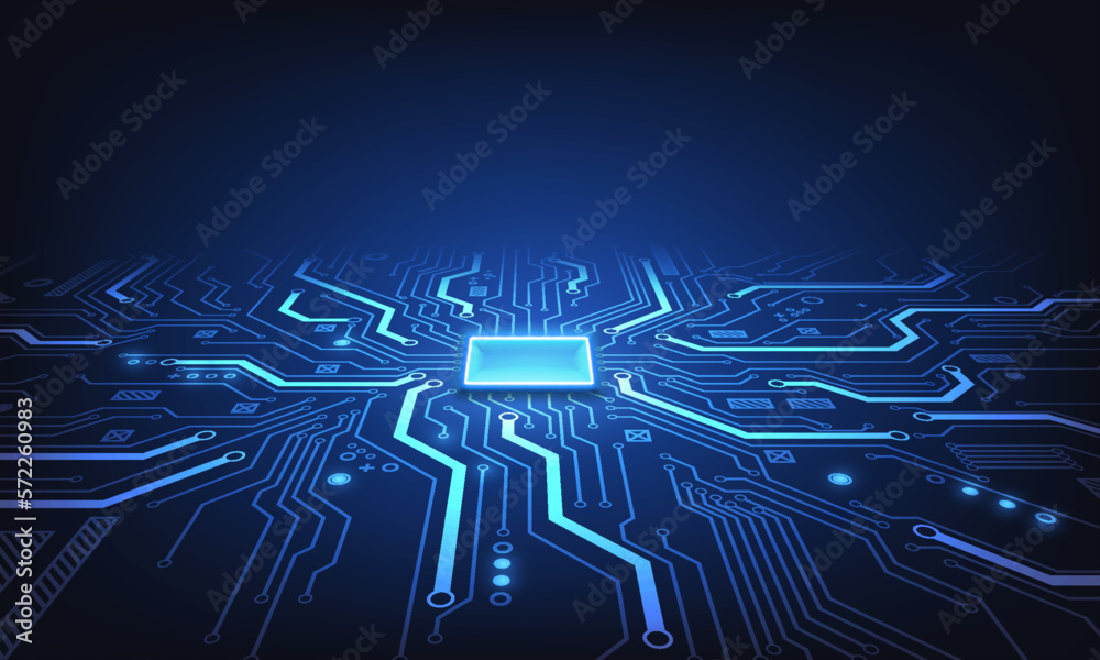 Abstract technology chip processor background circuit board and html ...