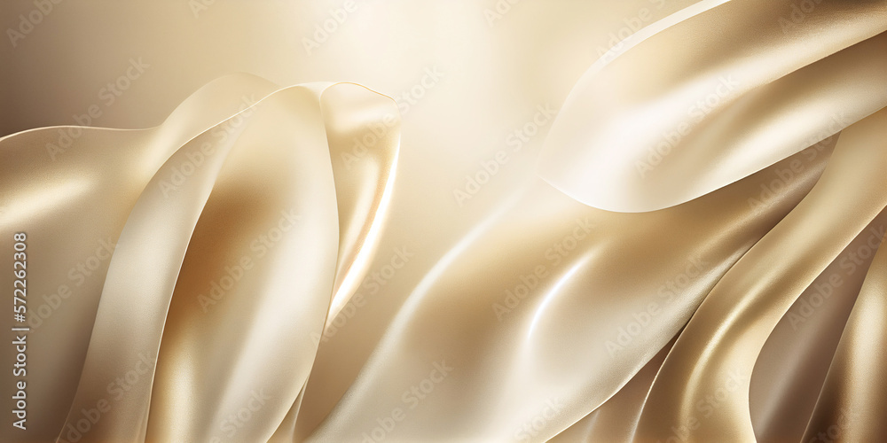 Soft abstract ivory gold background with silky fabric. Created with Generative AI. Stock ...