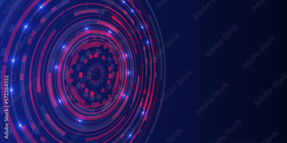 Technology background with high tech digital data connection system and ...