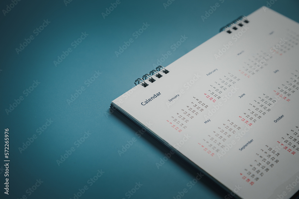 Embroidered red pins on a calendar event Planner calendar,clock to set ...