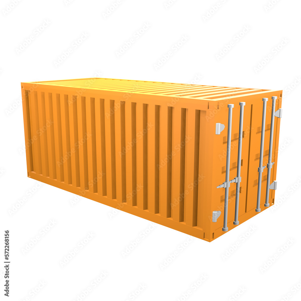 3D design of cargo containers for storage transportation illustration ...