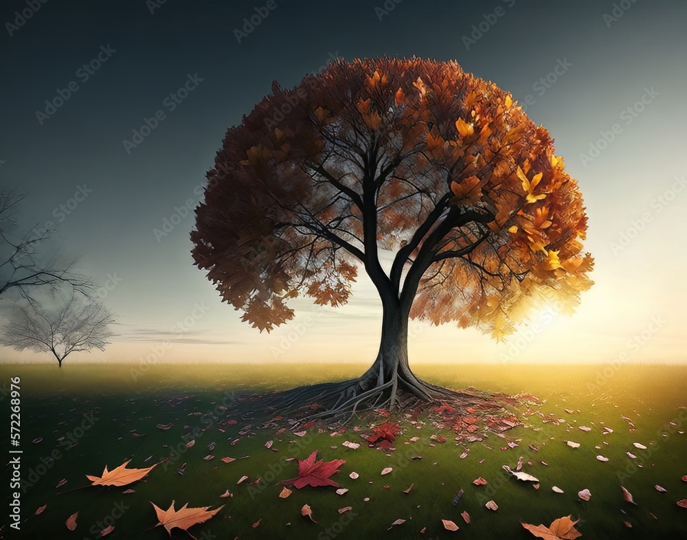 Best Scene Tree with No Leaves is Shown in This photo, Dying Leaves on ...