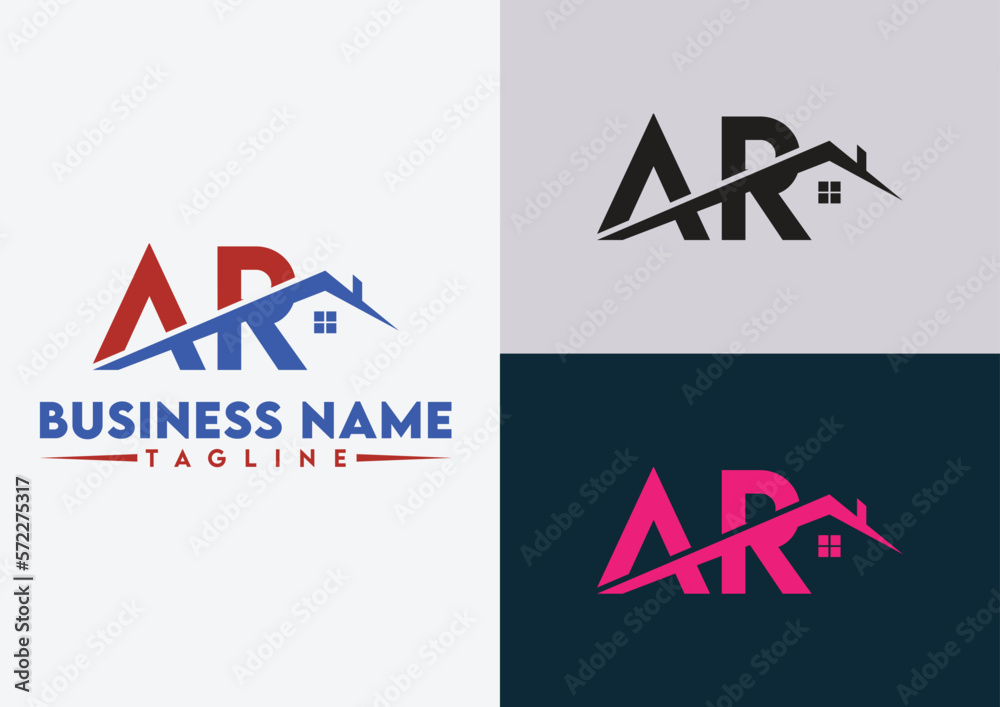 Letter AR logo design vector template, AR logo Stock Vector | Adobe Stock