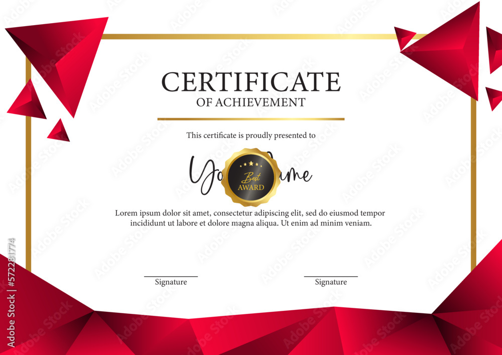 Creative colorful certificate template design. Certificate template ...