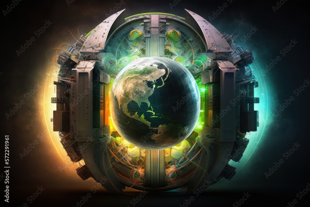 What is powering the world? Stock Illustration | Adobe Stock