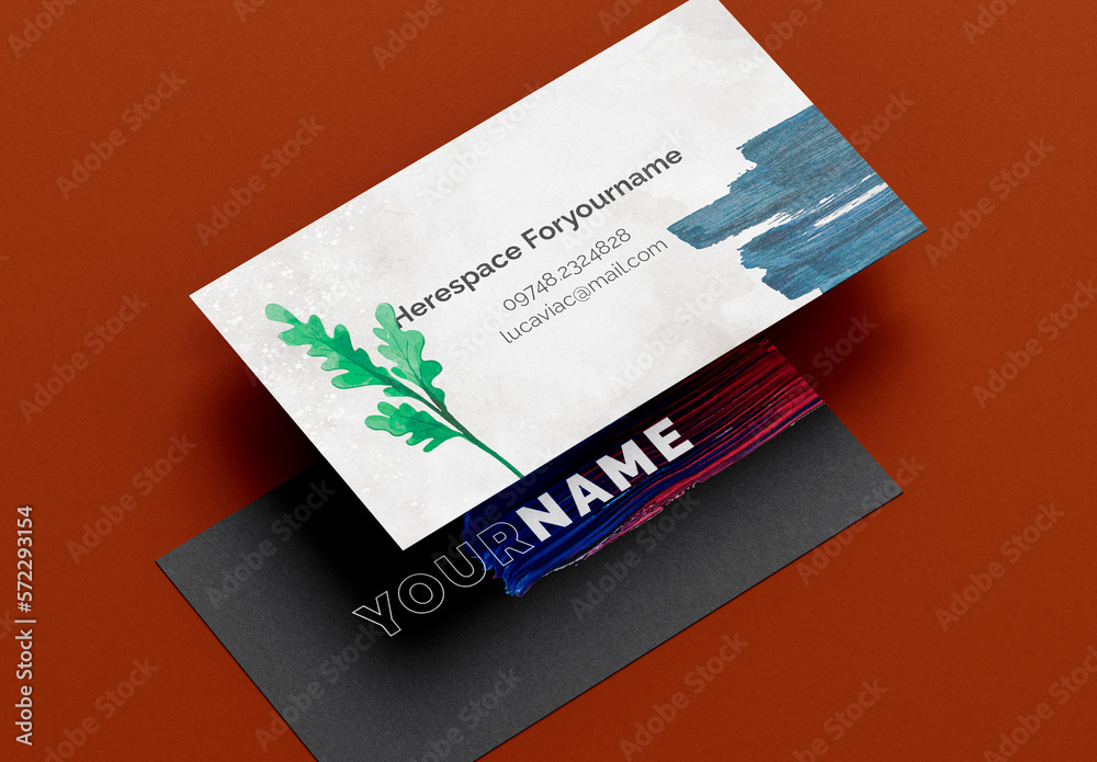 Art Food Menu Personal Card Stock Template | Adobe Stock