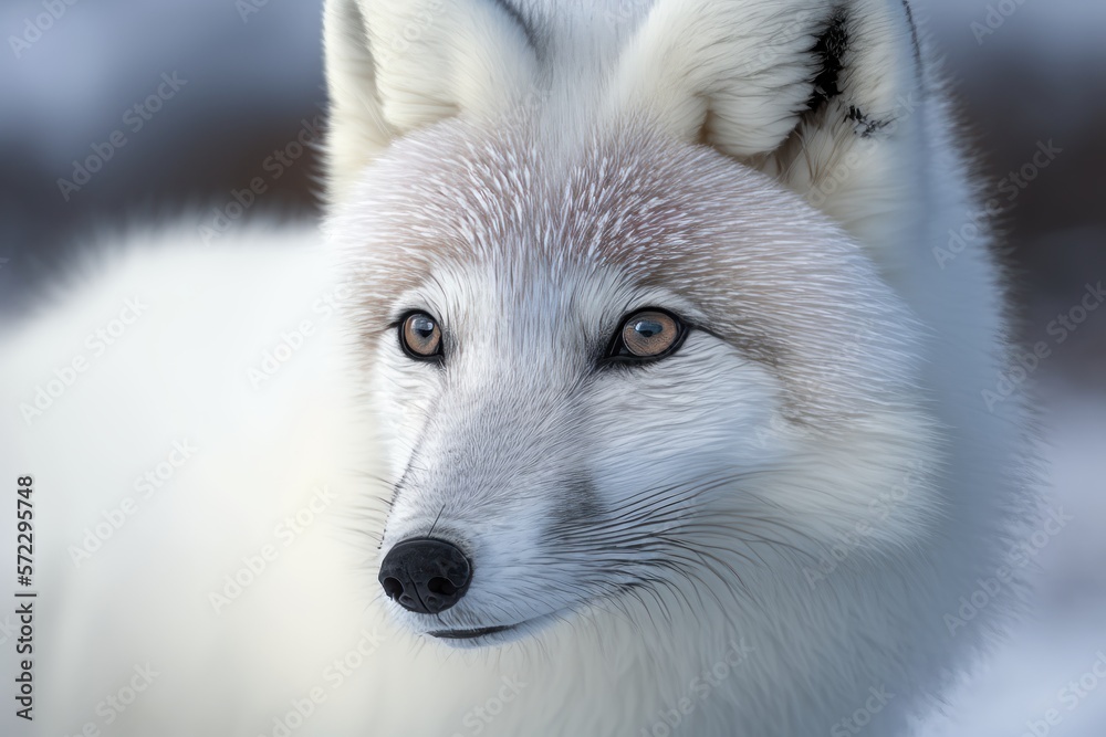 Fotografía profesional zorro ártico, zorro de las nieves, zorro blanco ...
