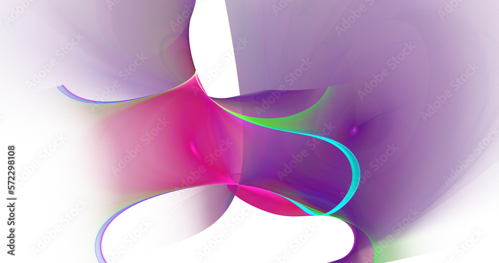 Colorful wave swoosh, flowing swirl. Magic trail isolated on ...