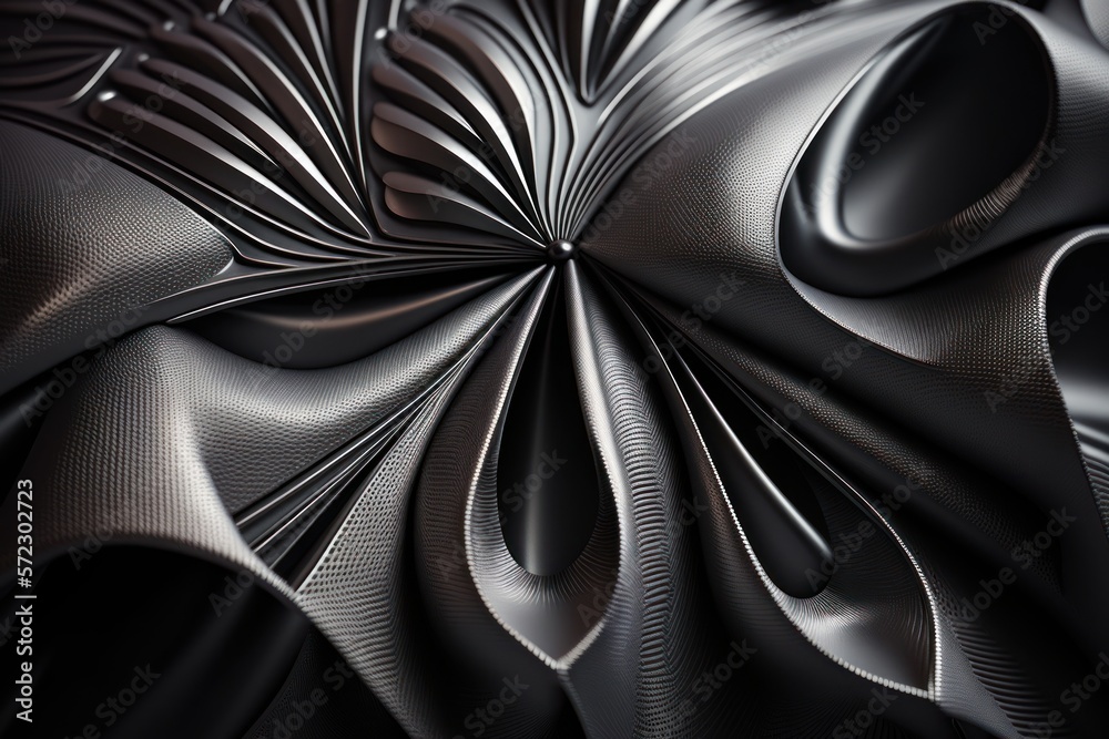 Tejido futurista, tela de metal, malla metálica impresa en 3d, techwear ...