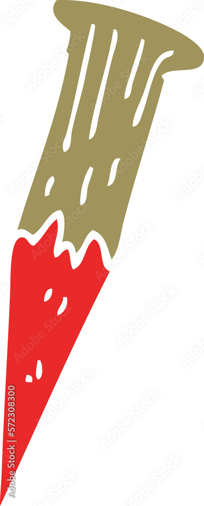 cartoon doodle bloody vampire stake Stock Illustration | Adobe Stock