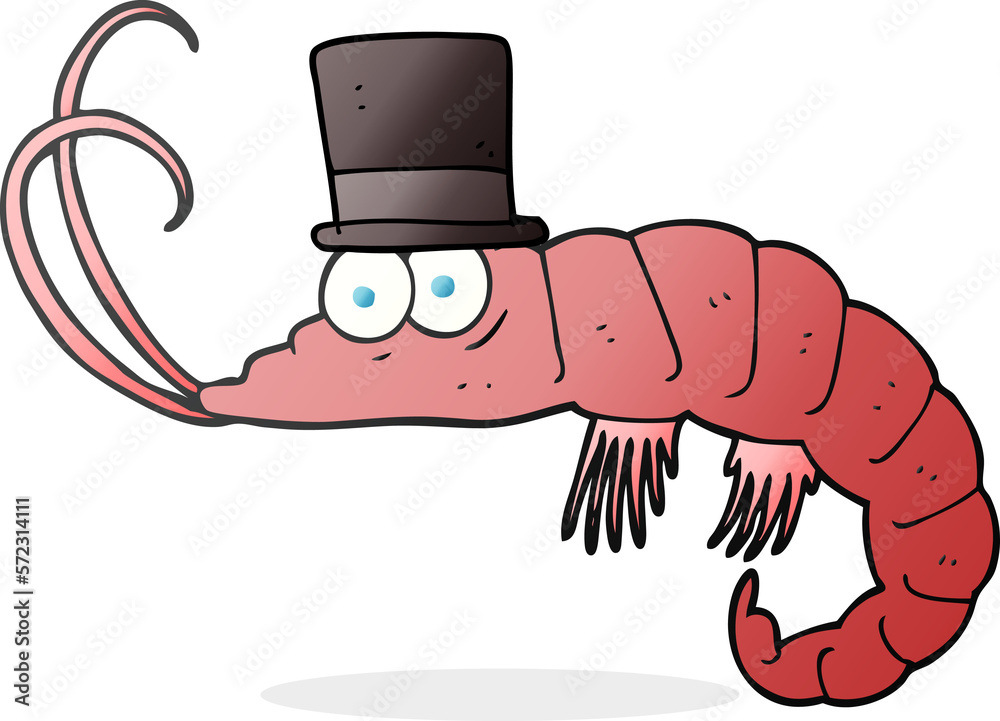 cartoon shrimp Stock Illustration | Adobe Stock