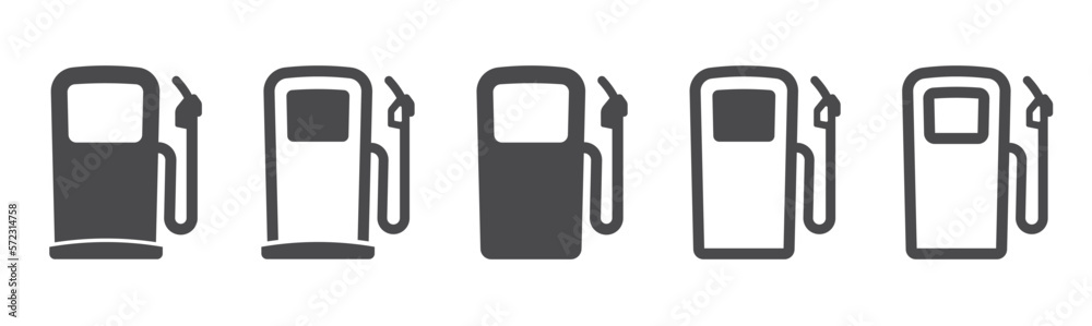 Fuel vector icon. Fuel symbols. Gas station symbols. Vector ...